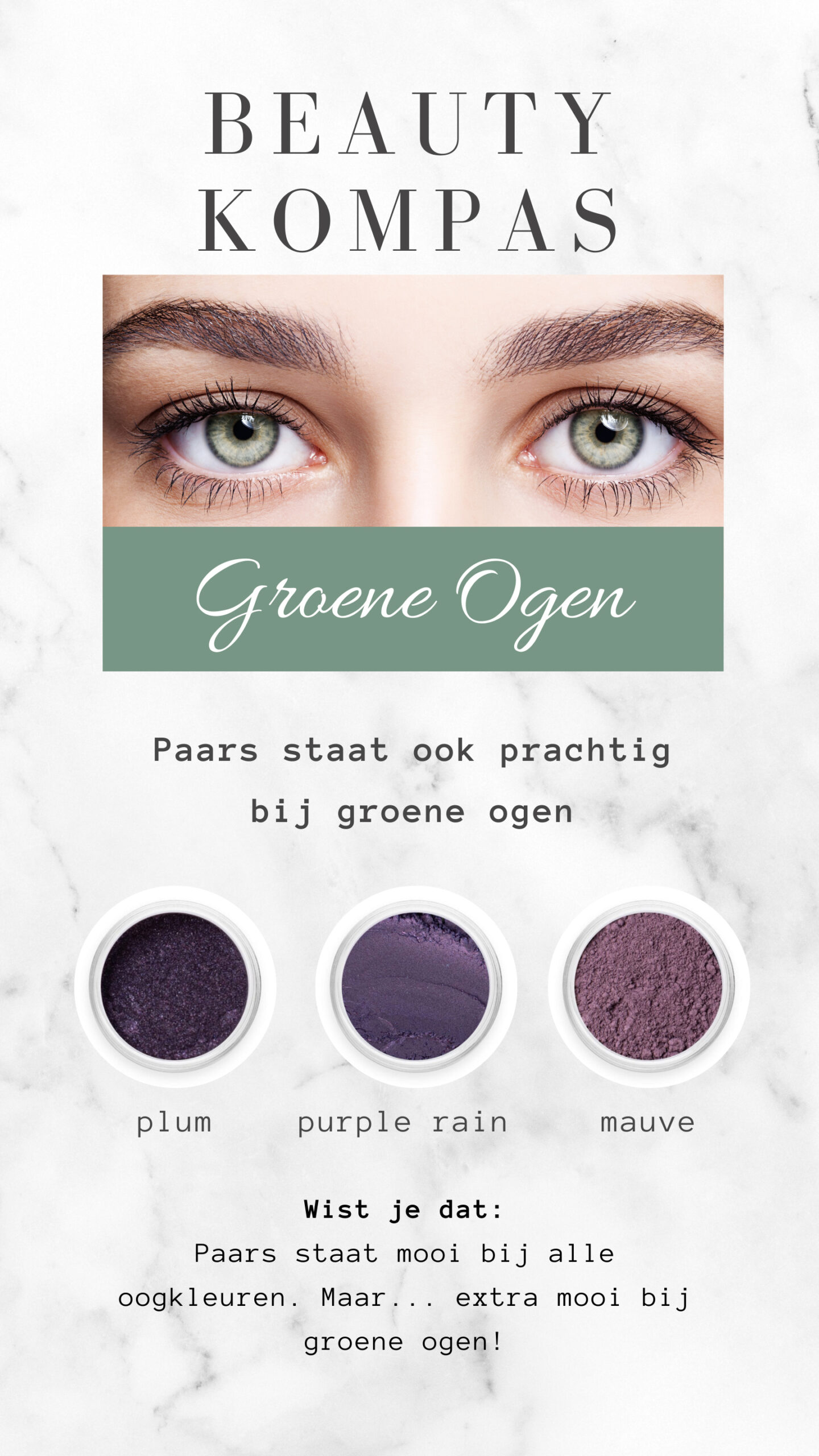 Oogschaduw groene ogen – Mintenz